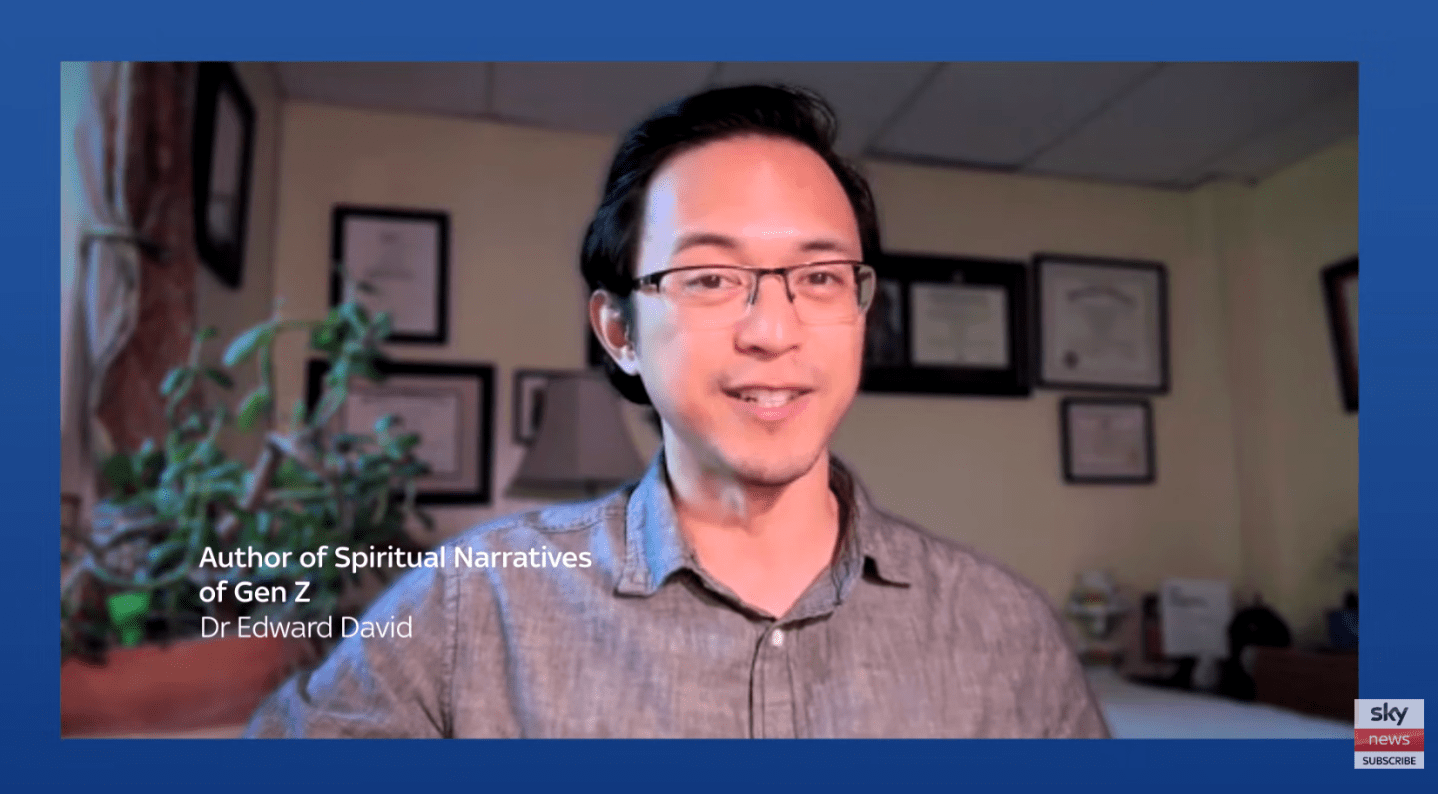 Edward on Gen Z and religion, with Sky News – Edward A. David